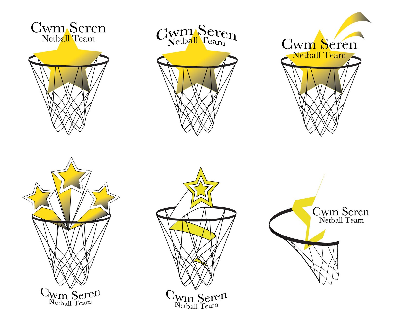 Samantha Holt Graphic Design: Cwm Seren Netball Team Logo