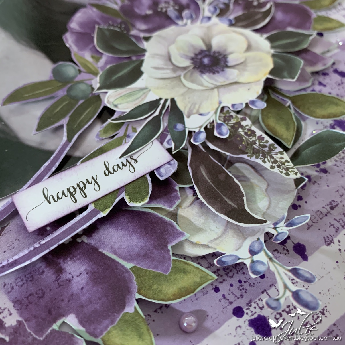 Happy Days Layout - Julie's Craft Haven