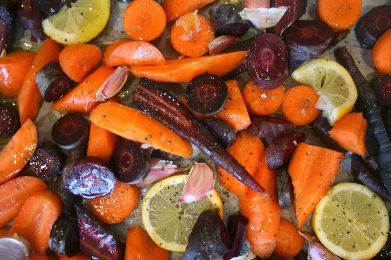 Lemon Roasted Carrots With A Hint Of Ultra Violet