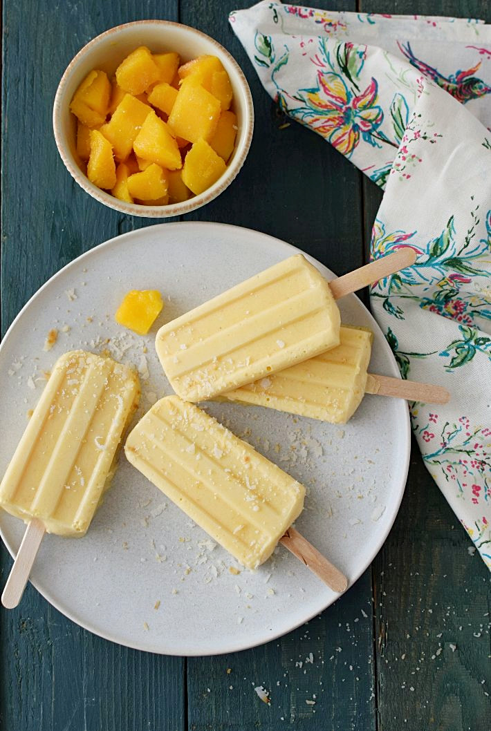 Helados de Mango, Coco y Jengibre | Mil Recetas de Cocina