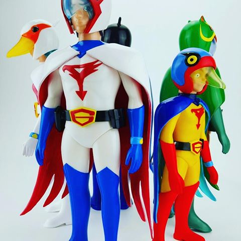 toyhaven: Play Toy HK VINART Gatchaman 11-inch Tall Vinyl Figure Set ...