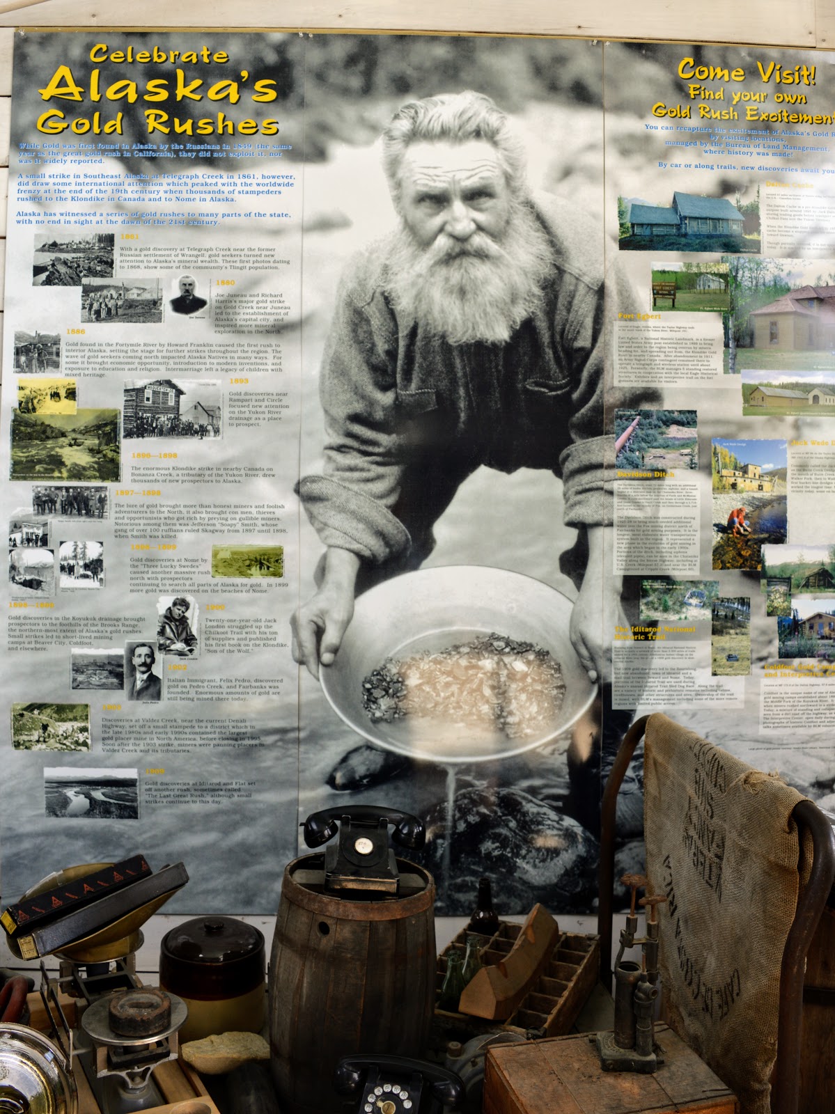 Mille Fiori Favoriti: Alaskan Pipeline and Gold Dredge