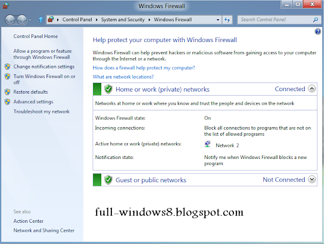Tips And Trick Windows 8: How to configure firewall settings in Windows 8 Tips And Trick Windows 8: How to configure firewall settings in Windows 8
