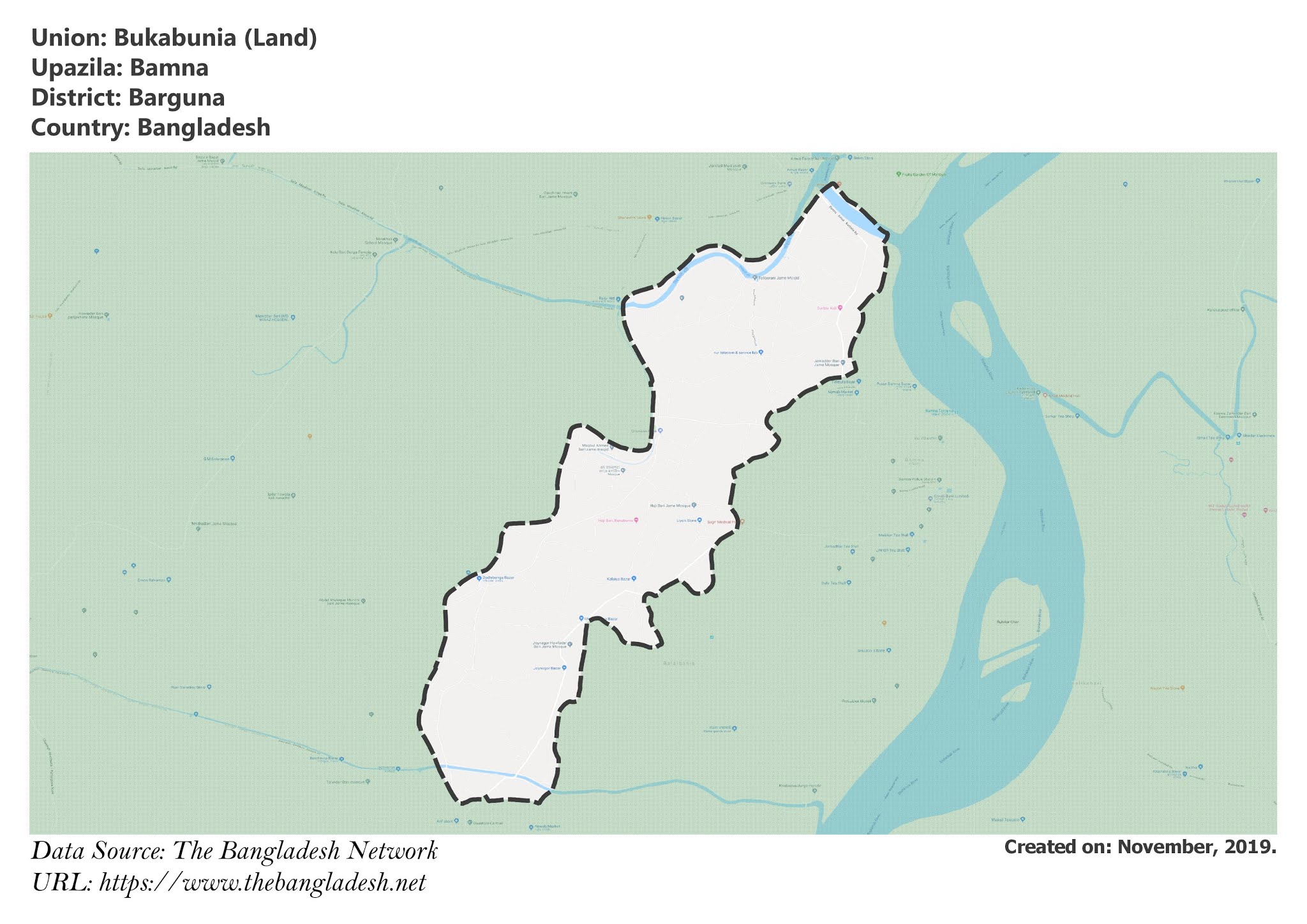 Bukabunia Union, Barguna