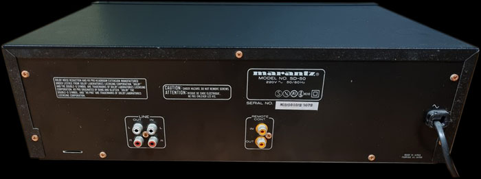 stereonomono - audio Hi Fi Compendium - 14 years on-line: Marantz SD-50 ...