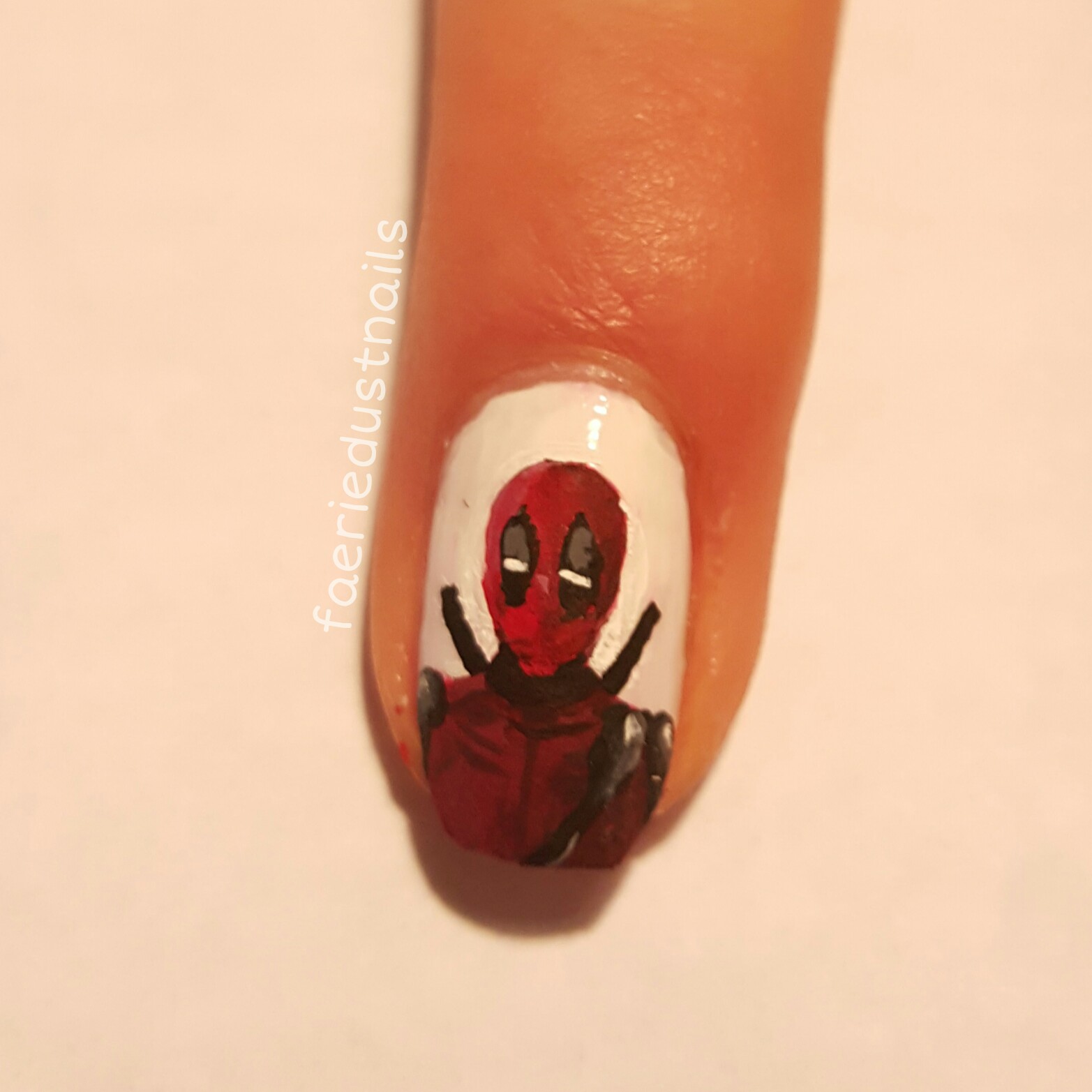 FaerieDust Nails: Deadpool Nails (With Pictorial)