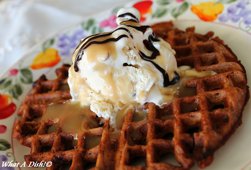 What A Dish!: Chocolate Dessert Waffles