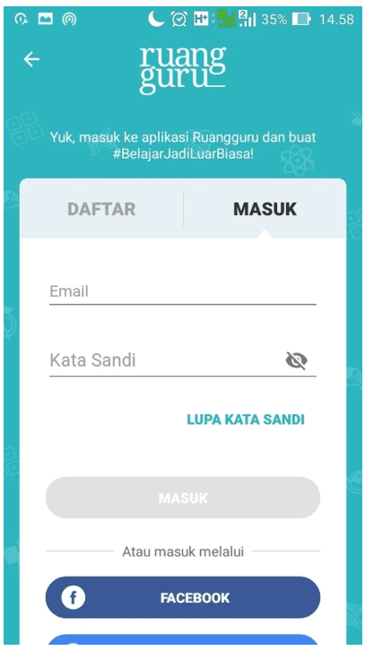 Cara Daftar Ruang Guru / Tutorial Cara Menggunakan Aplikasi Ruang Guru ...