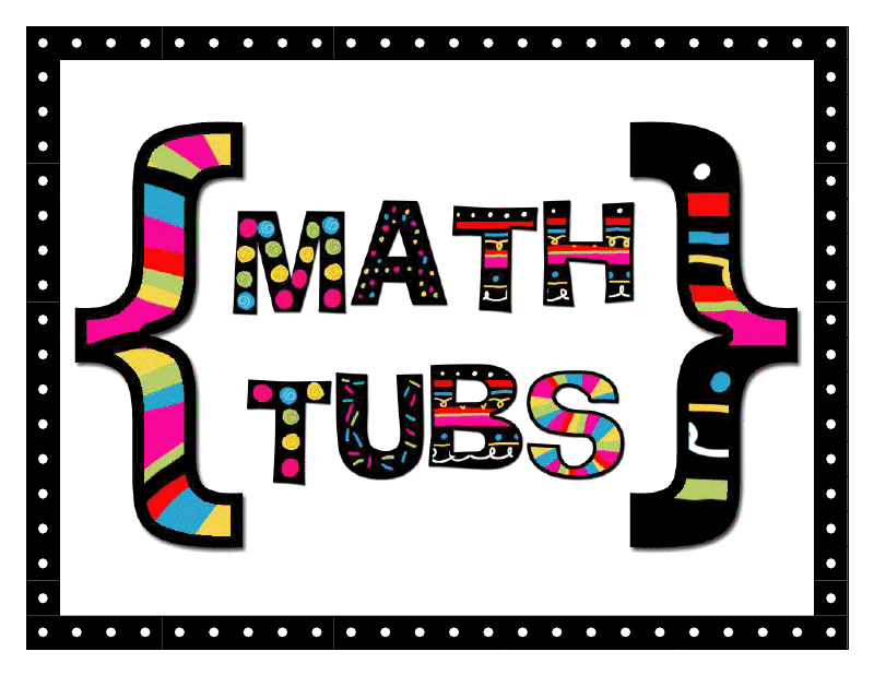 Tales of a Teacherista: Math Tub Labels-- FREEBIE!