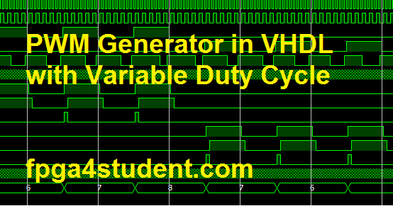 Pwm Generator In Vhdl With Variable Duty Cycle