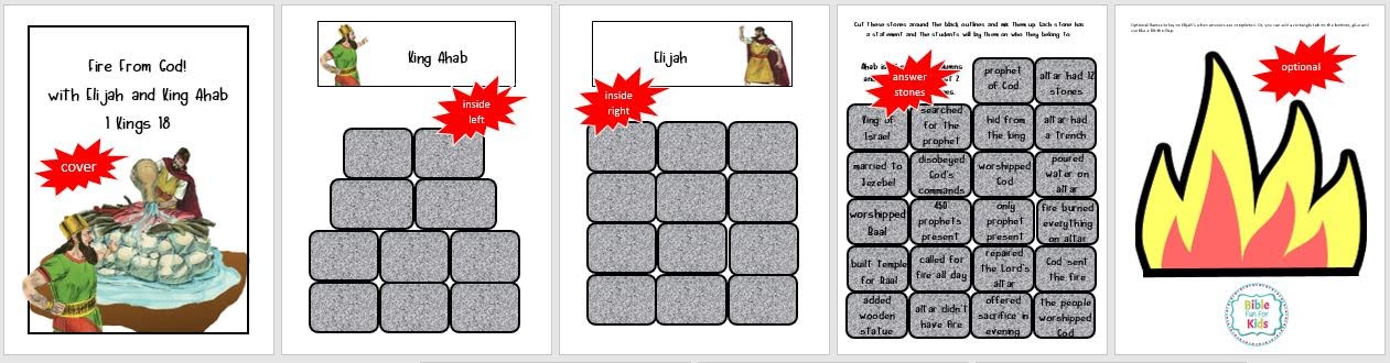 Elijah and the Fire From God | Bible Fun For Kids