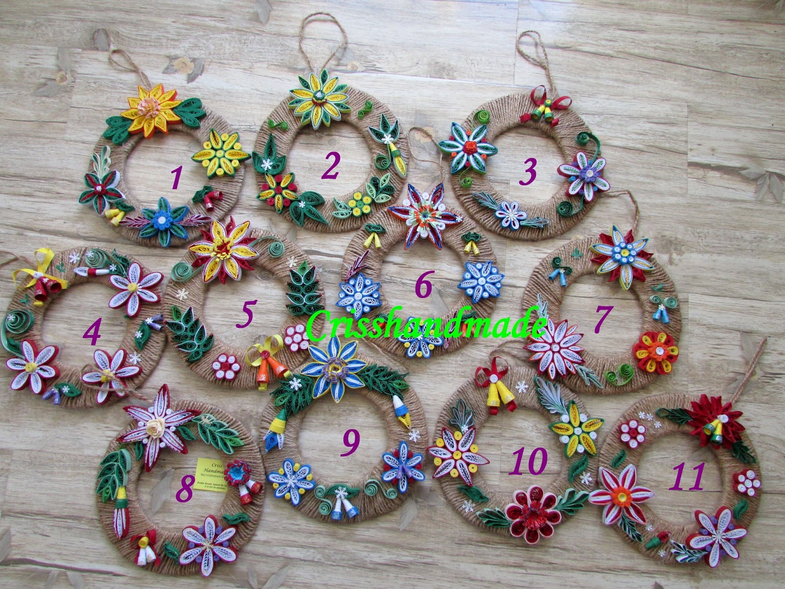 Criss handmade: Coronite Craciun handmade