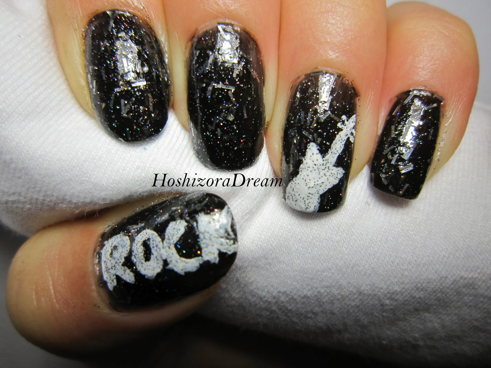 Himi-chu: Rock nail art tutorial