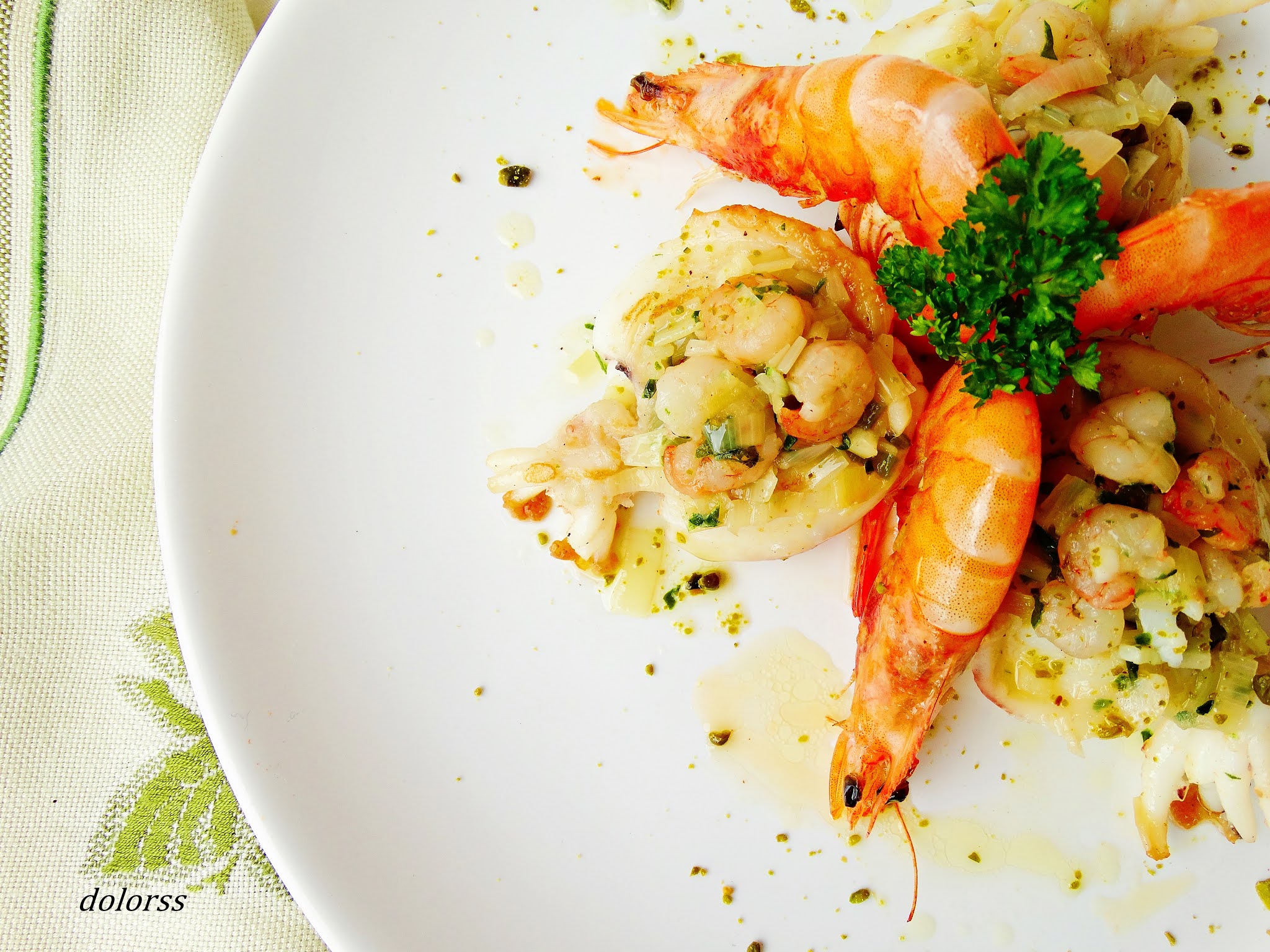 Blog de cuina de la dolorss: Sepia rellena con gambas