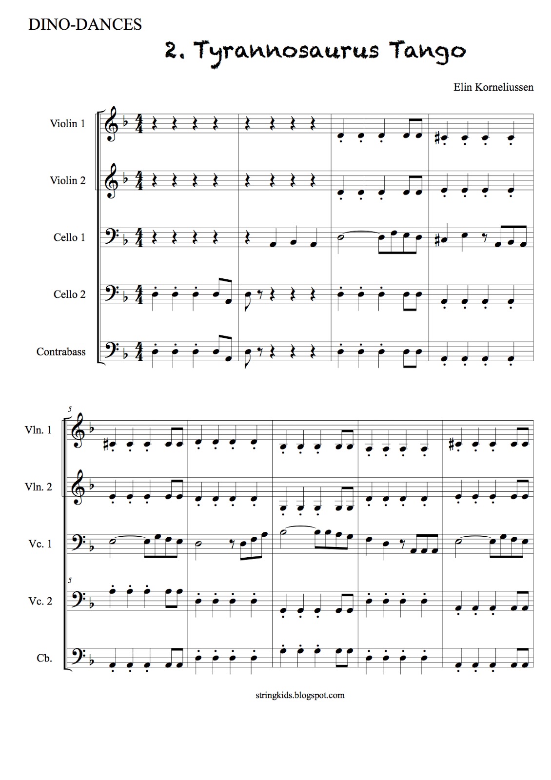 String Kids Orchestra: Dino Dances 2: Tyrannosaurus Tango