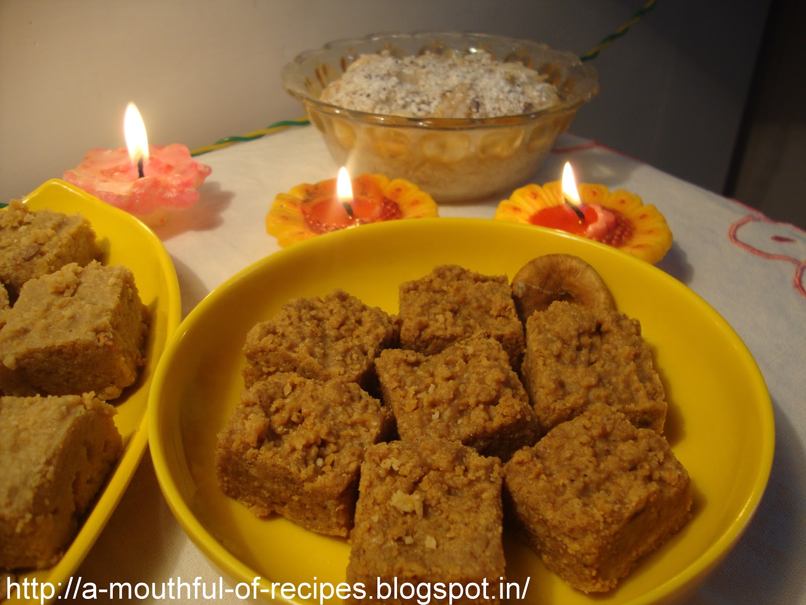 A Mouthful Of Recipes: Anjiri Barfi : Diwali Special