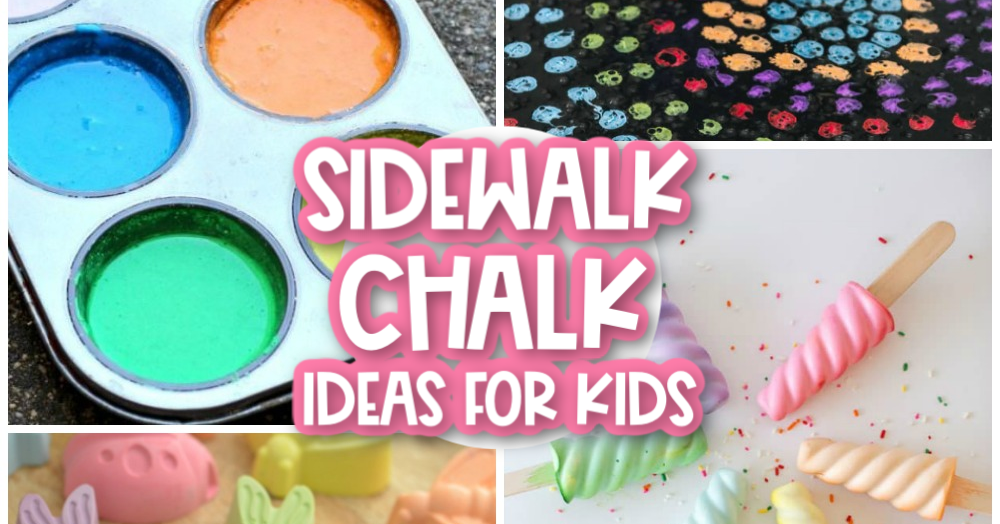 Sidewalk Chalk Ideas & Sidewalk Chalk Recipes - Messy Little Monster
