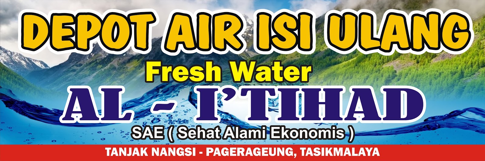 Download Contoh Spanduk Depot Isi Ulang Air Minum Format CDR - KARYAKU