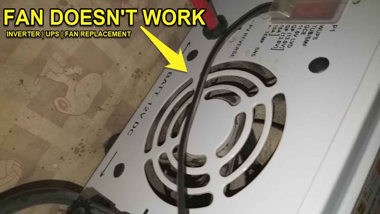 MS TECH: How to replace your home inverter (UPS) exhaust fan