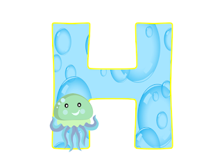 Kits imprimibles gratis : Abecedario y topers peces marinos