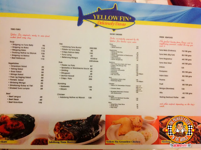 THE PICKIEST EATER IN THE WORLD: YELLOW FIN SEAFOOD & RESTAURANT ...