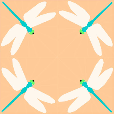 Dragonfly Paper Pieced Pattern | During Quiet Time