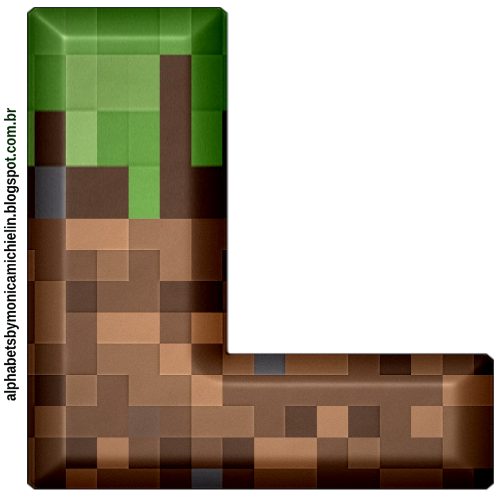 Prof Monica Michielin : #MINECRAFT ALPHABET PNG