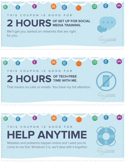 The Library Voice: Holiday Technology Contract Cards and Coupons for ...