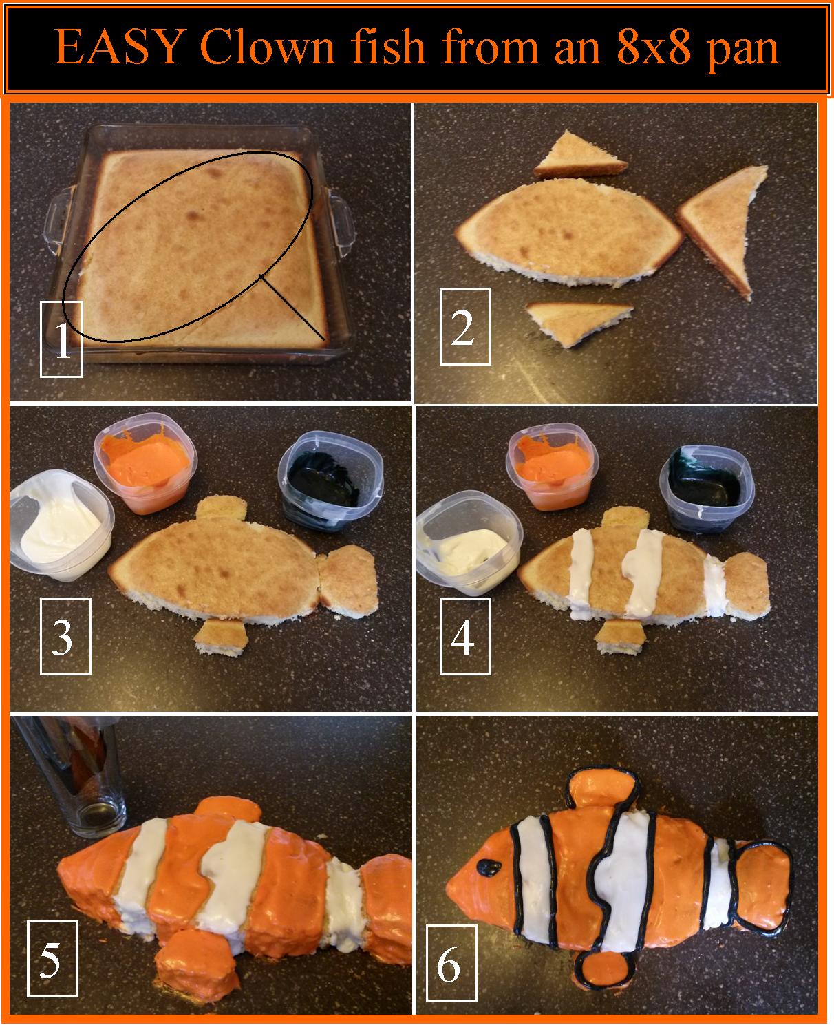 Muffins vs. Muffintop: Easy clown fish cake