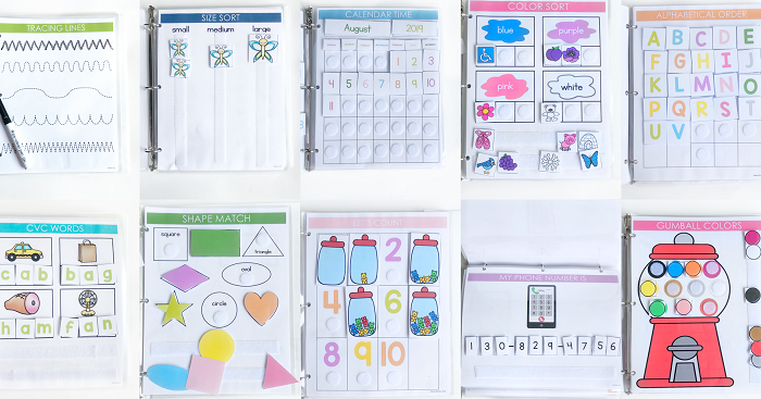 Busy Binder Activities | Lets Play.Learn.Grow