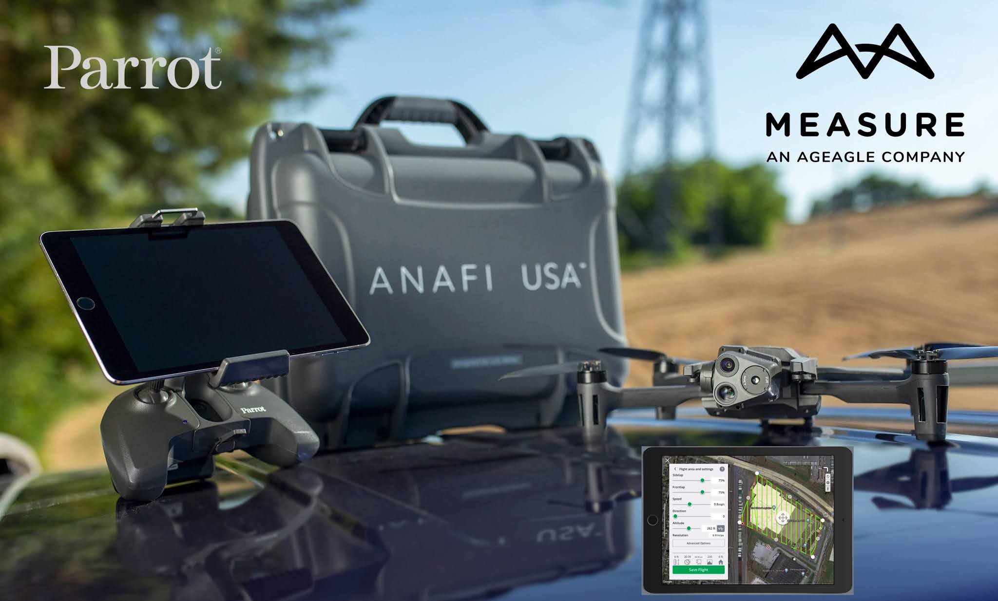 Droni PARROT ANAFI diventano compatibili con Measure Ground Control ...
