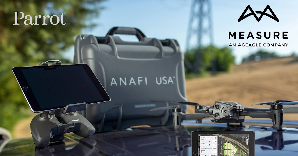 Droni PARROT ANAFI diventano compatibili con Measure Ground Control ...