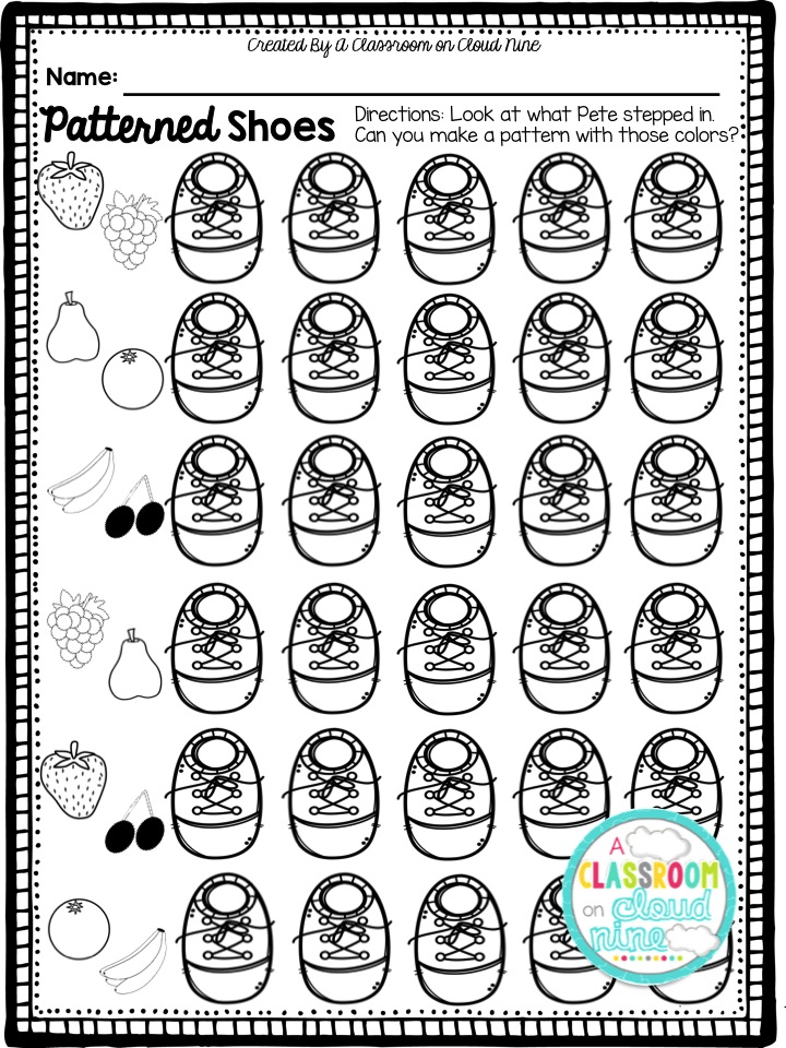A Classroom On Cloud Nine: Pete the Cat: I Love My White Shoes ...