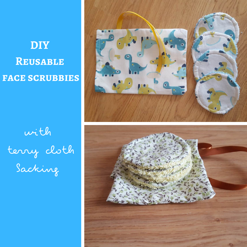 DIY Reusable face scrubbies with terry cloth backing |Keeping it Real