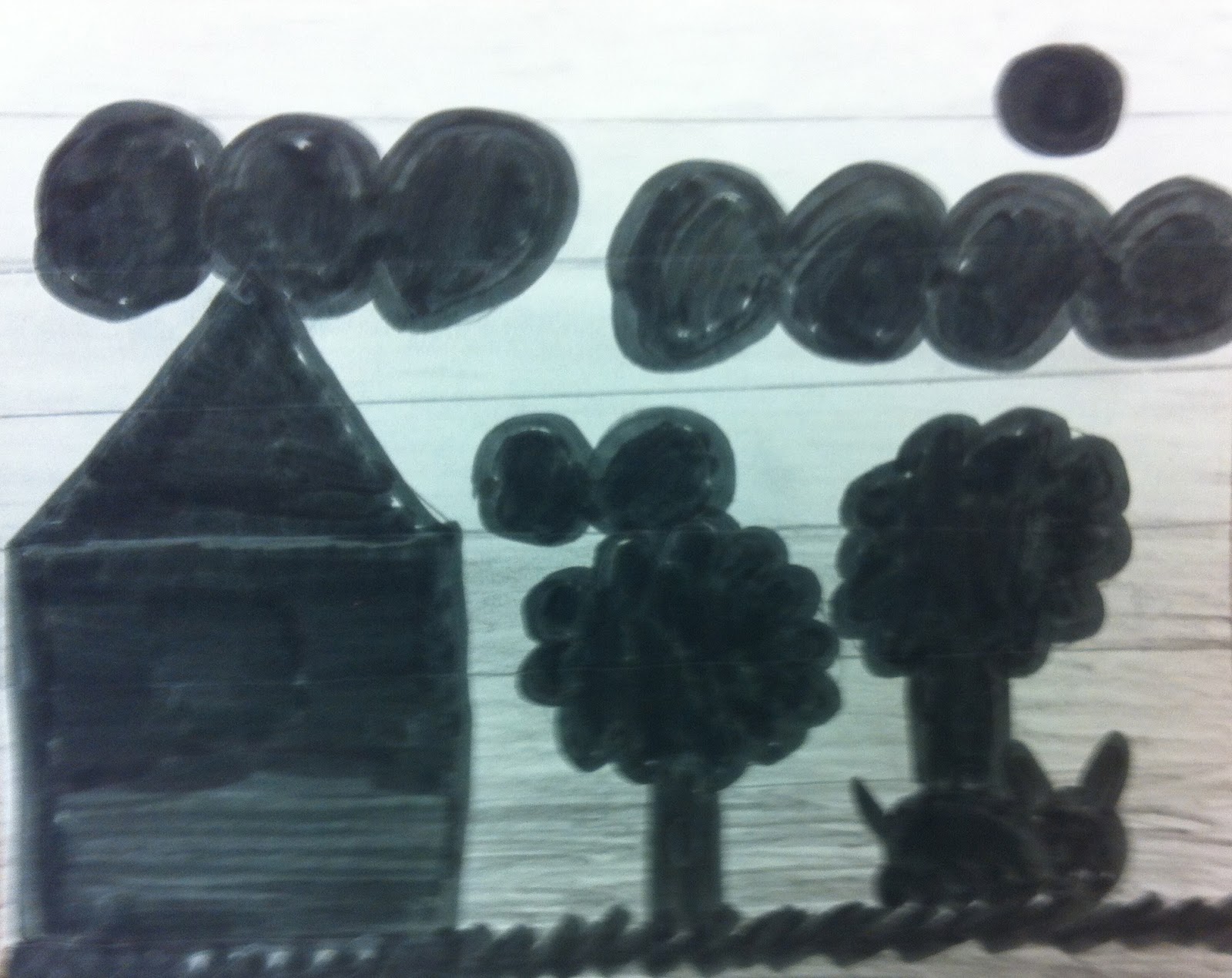 The Art Studio at Cooper Dual Language Academy: Value Scale Silhouettes