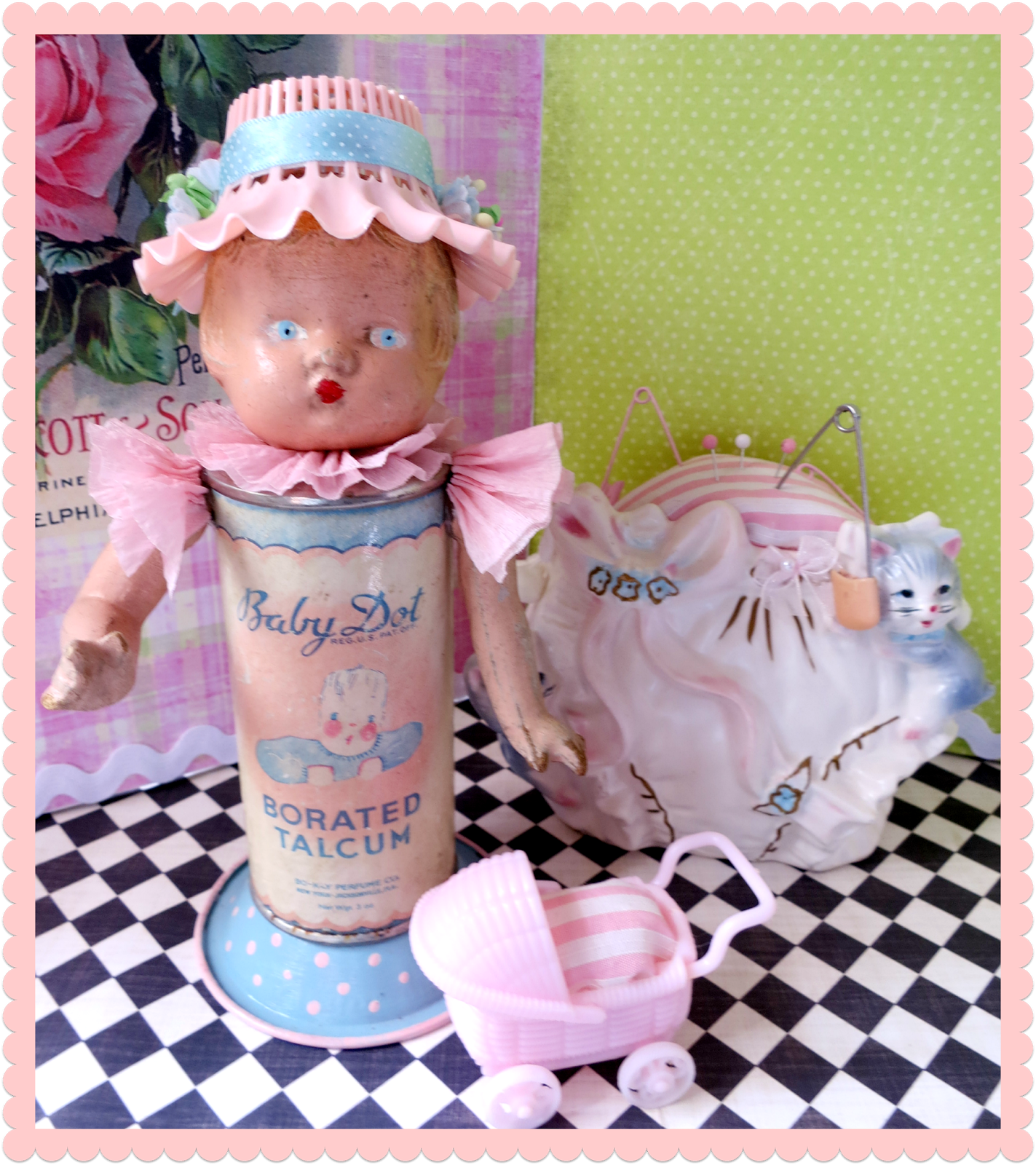 Zetta's Aprons: Baby Dot...Vintage Baby Powder Doll!