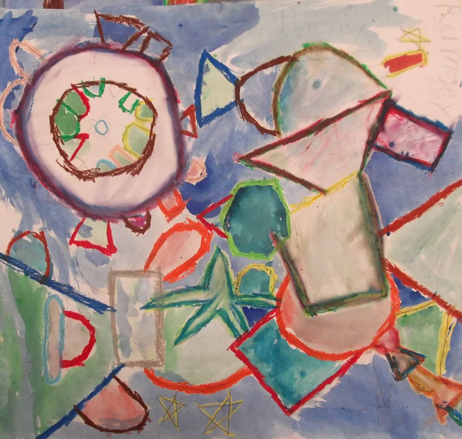 Artists For Kids: Overlapping Shapes - First Grade