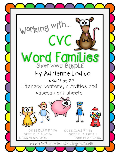 What Happens in 27...: Working with CVC short vowel word families