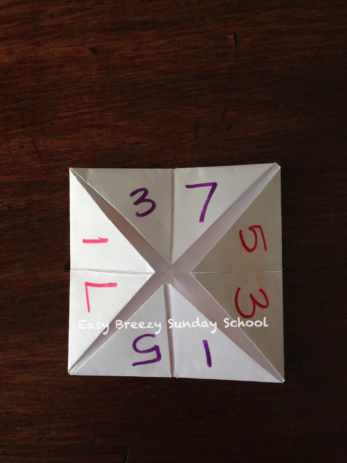 Easy Breezy Sunday School: Prayer Fortune Teller