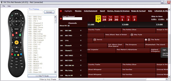 Virgin Media TV: Control your TiVo from a Windows PC