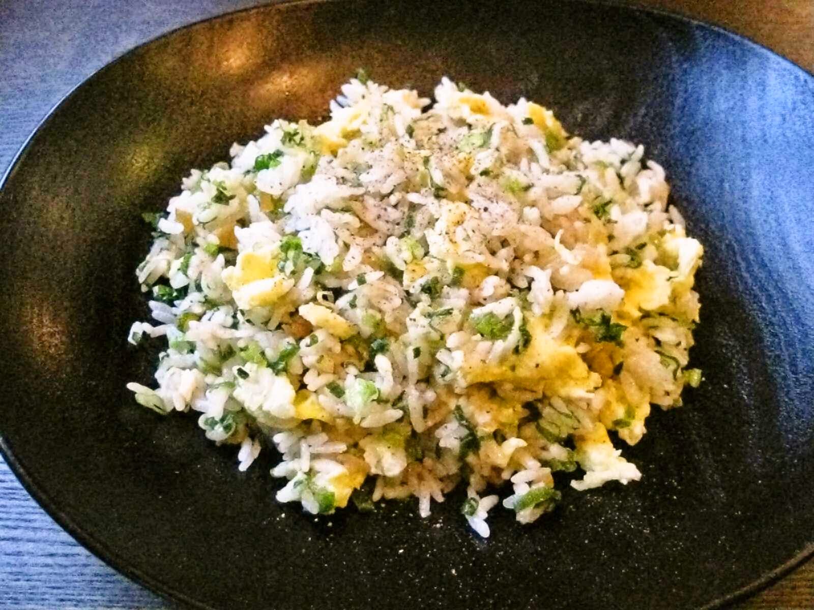 Recipes for Tom: Negi to tamago no shami chaahan / fried rice with ...