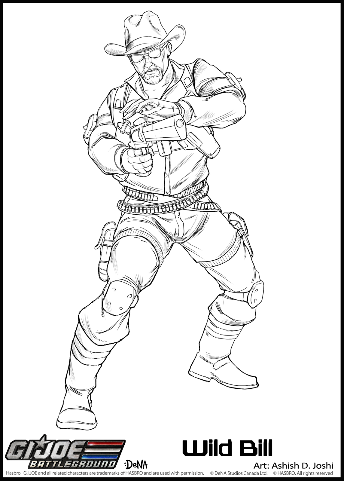 ATOMIC HERMIT: G.I.JOE Battleground line Art