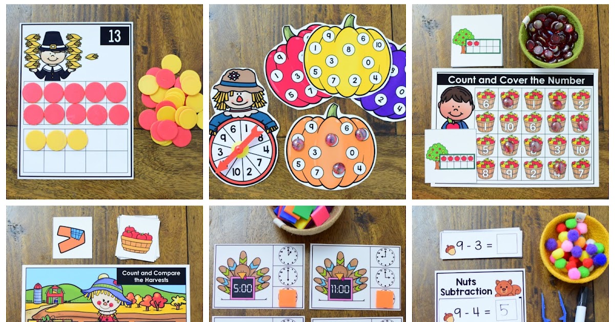 Kindergarten Math Centers and Morning Tubs - November | The Pinay ...