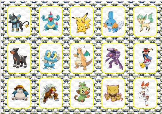 CRIARY COLOR : JOGO DA MEMÓRIA POKÉMON