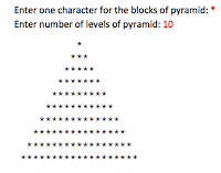 Print star in traiangle - BasicPrograms