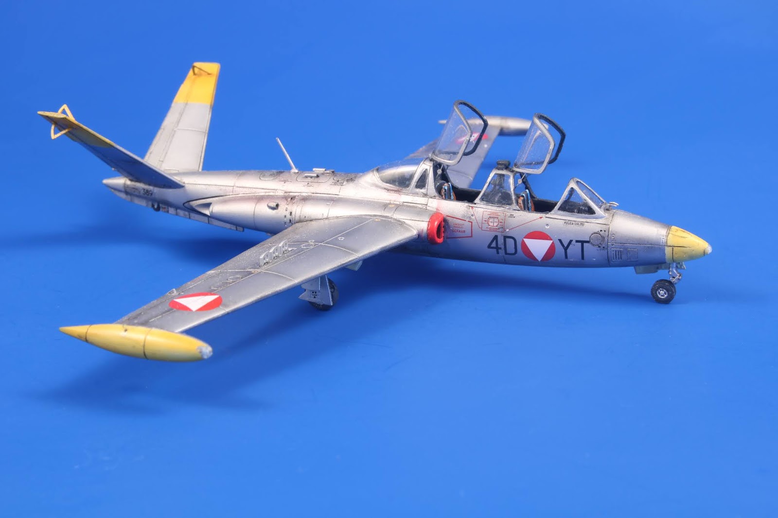 Fouga Magister 1/72 v barvách rakouského letectva - postavený model ...