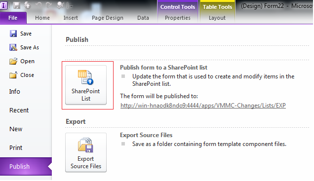 Tech City - A2ZDinesh: How to create an InfoPath List form and publish ...
