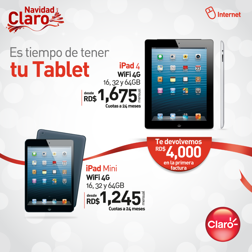Oferta Tiempo de tener una table en Claro | iPromoRD.com