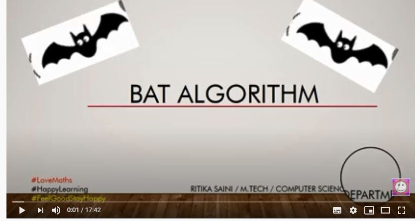 Bat algorithm Explanation Step by Step with example