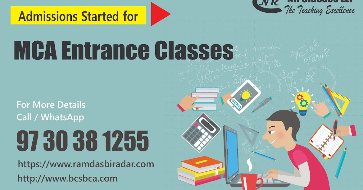 BCA / BCS: MCA Entrance Classes - Admissions Started